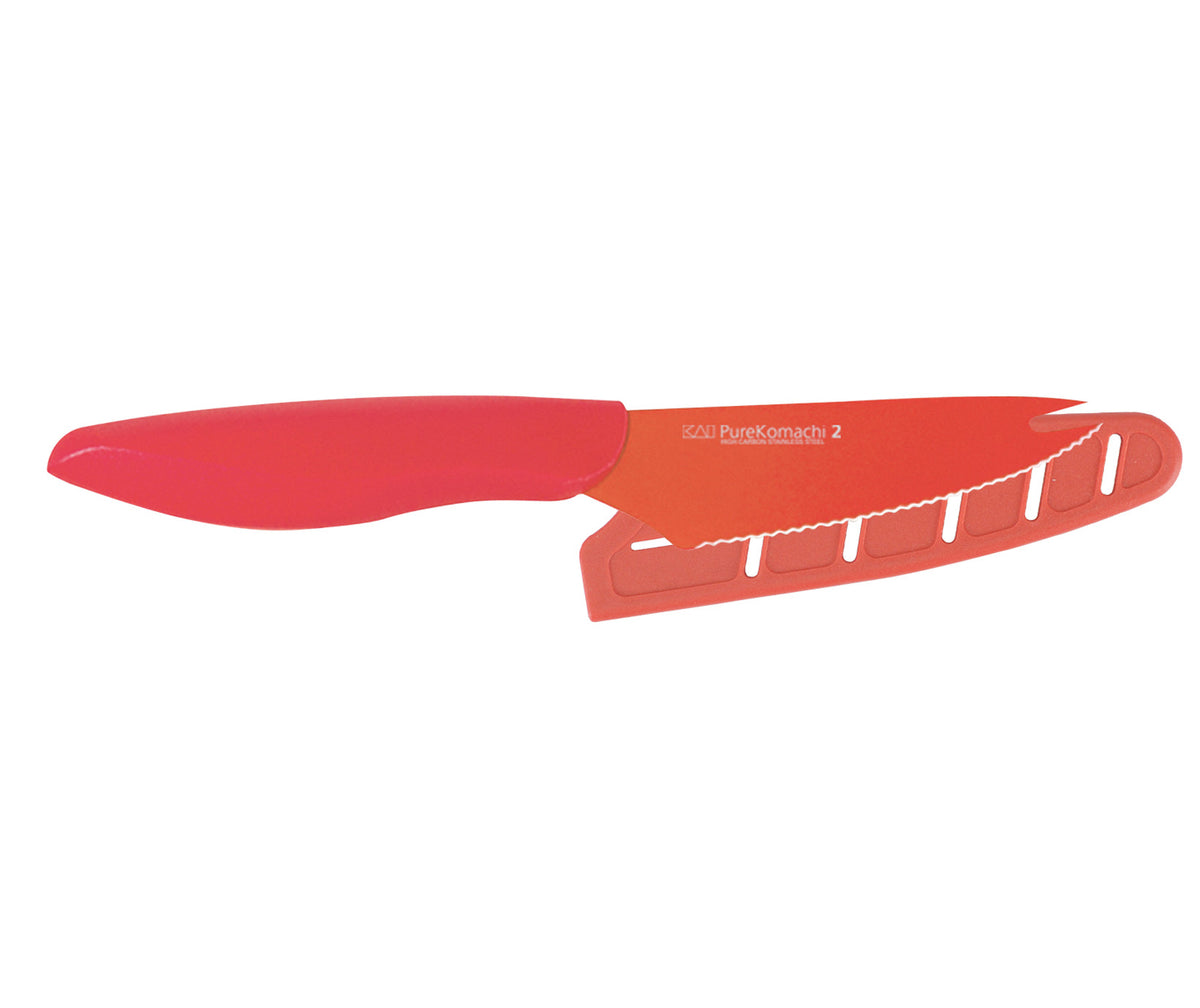 KAI Pure Komachi 2 Tomato Knife with Sheath - eKitchenWorld.com