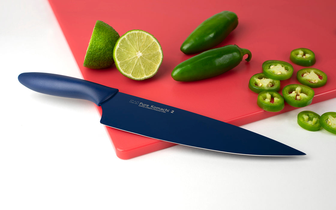 Kai Pure Komachi 2 8-Inch Chef's Knife With Sheath, Navy ...