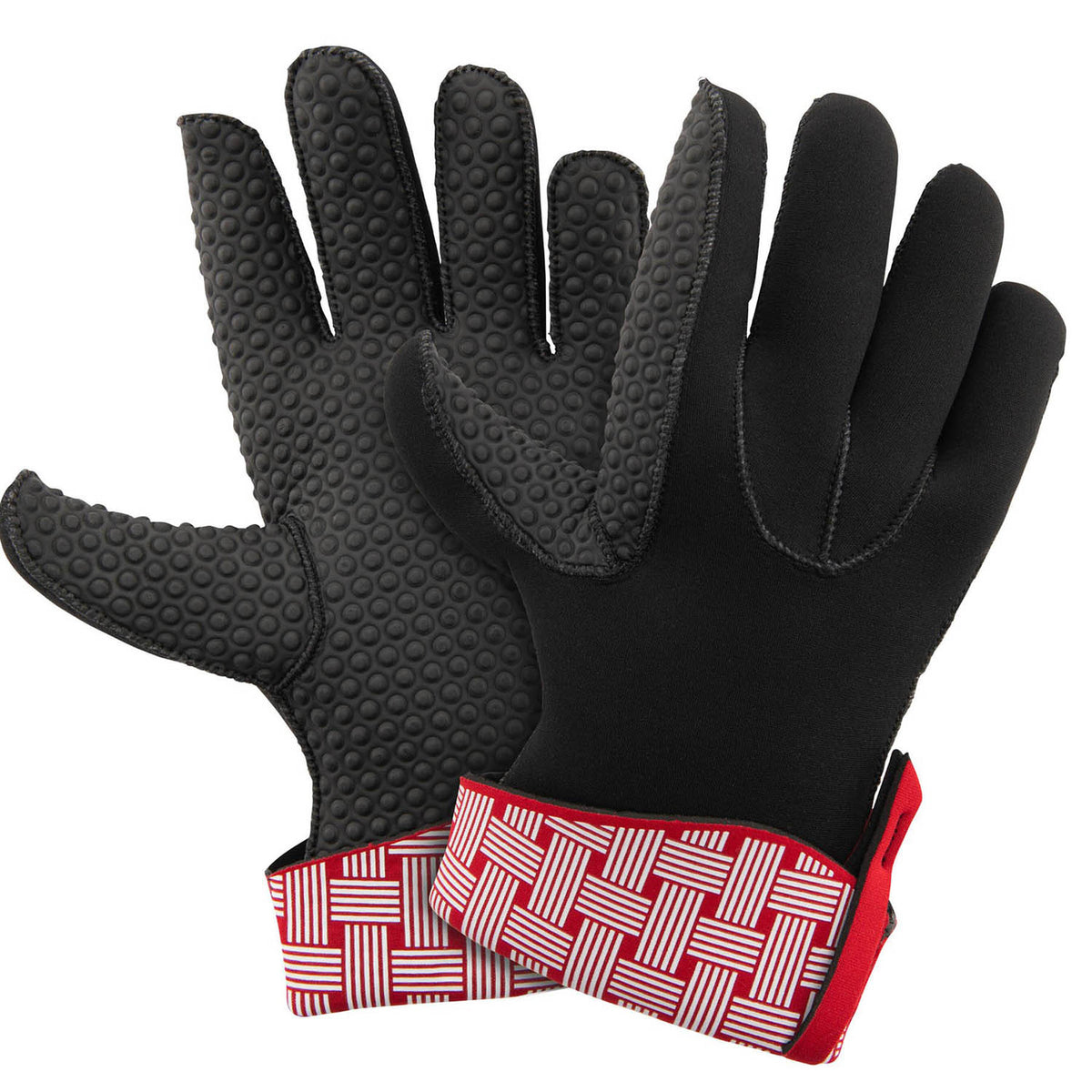 Kitchen Grips 2 Piece 5 Finger Chef's Glove Set, Cherry - eKitchenWorld.com